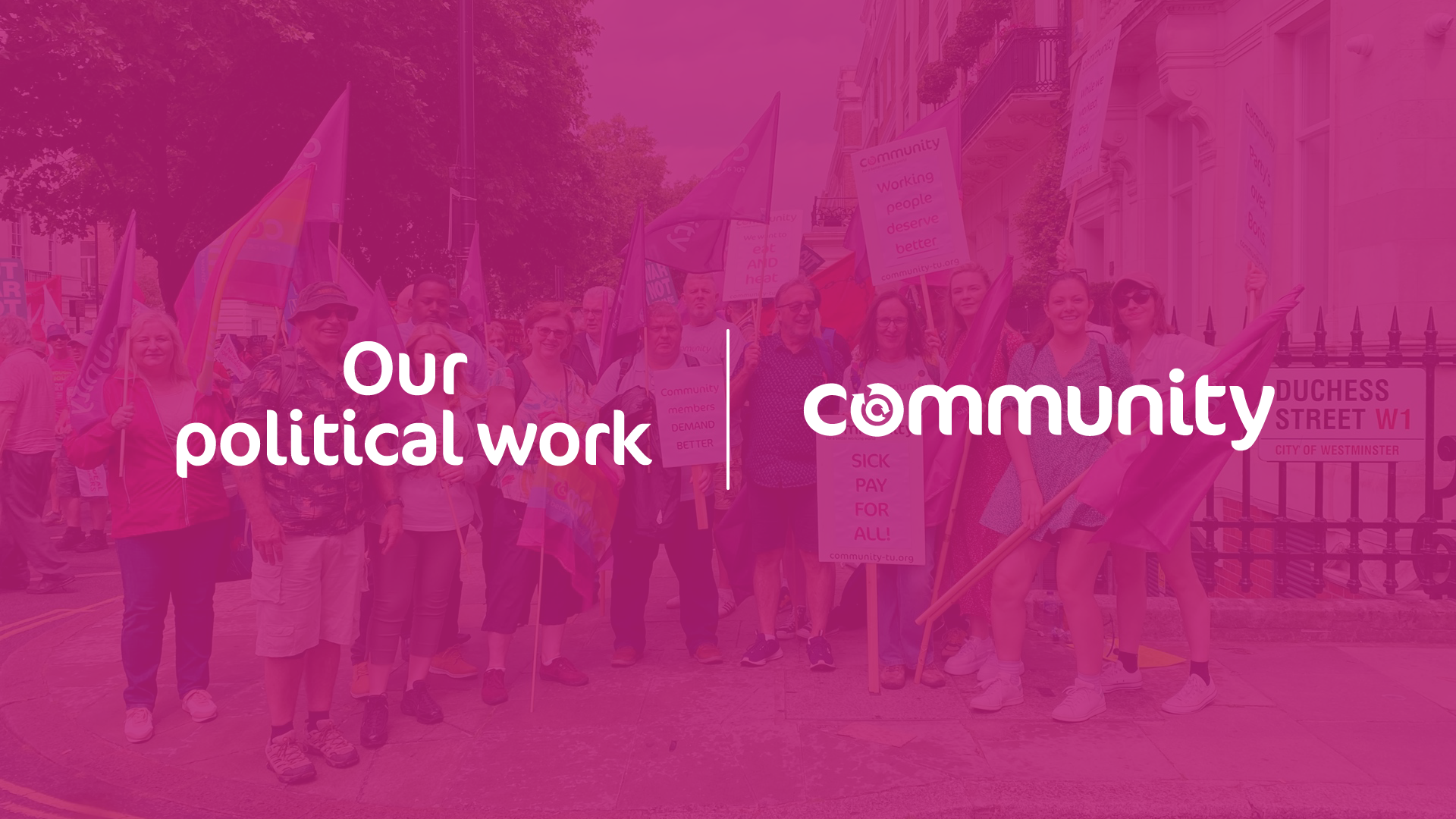 Our political work | Community Trade Union