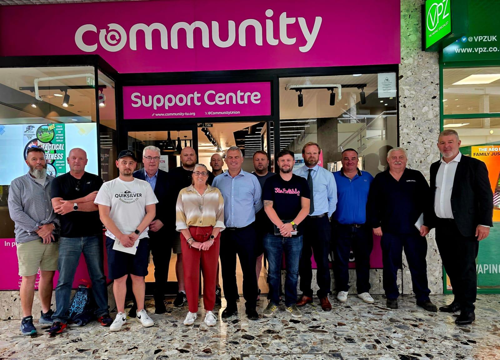 Community officials and reps in Port Talbot | Community Trade Union